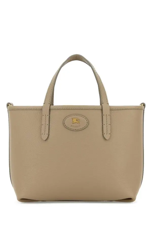 Burberry Leather Mini Bloomsbury Reversible Handbag - Gray