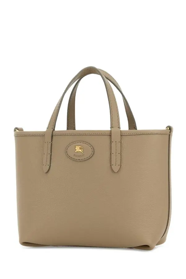 Burberry Leather Mini Bloomsbury Reversible Handbag - Gray
