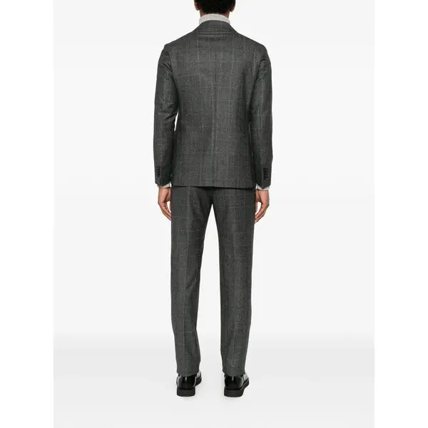Tagliatore Grey Suits Single Breasted Suits
