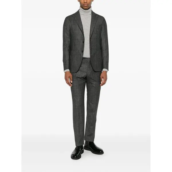 Tagliatore Grey Suits Single Breasted Suits
