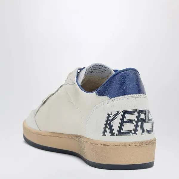 GOLDEN GOOSE Metallic Blue Ballstar Sneakers