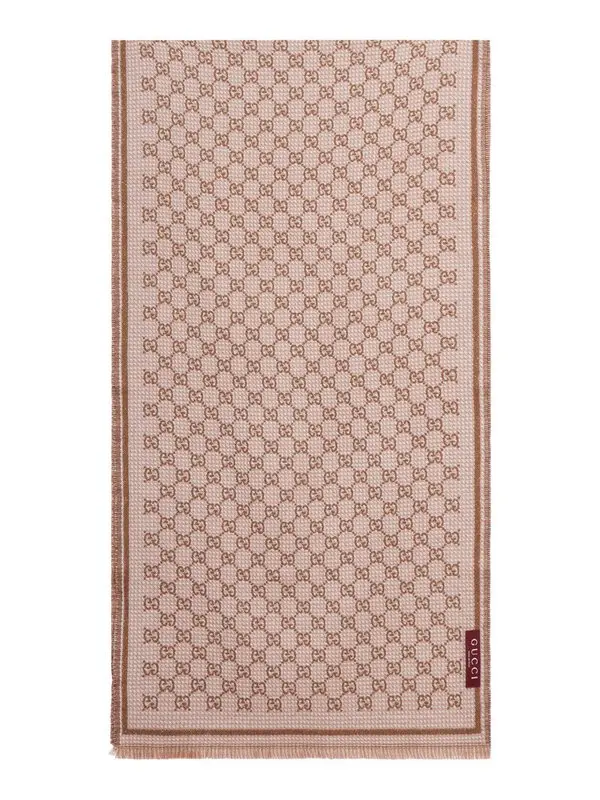 Gucci Double Side Gg Wool Scarf