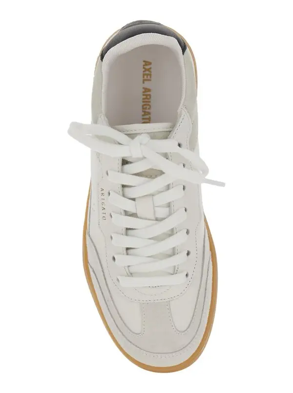 Axel Arigato Dice T-toe' White Sneaker Low Top With Logo Patch On The Tongue And Lettering Logo On The Back In Leather - Multicolor