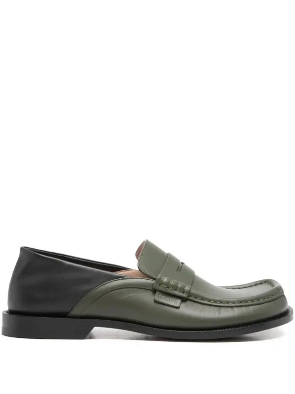 Loewe Campo Leather Loafers