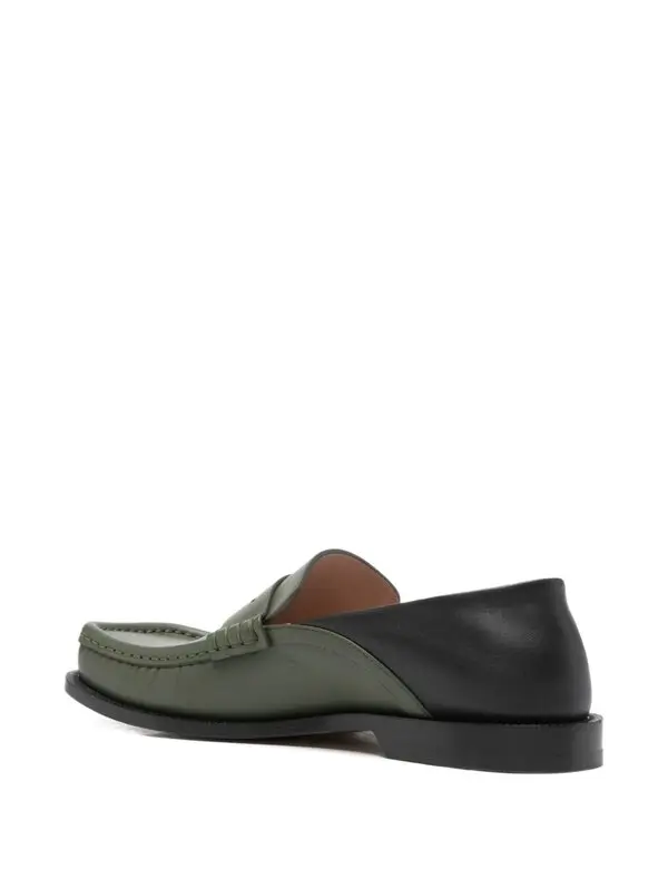 Loewe Campo Leather Loafers