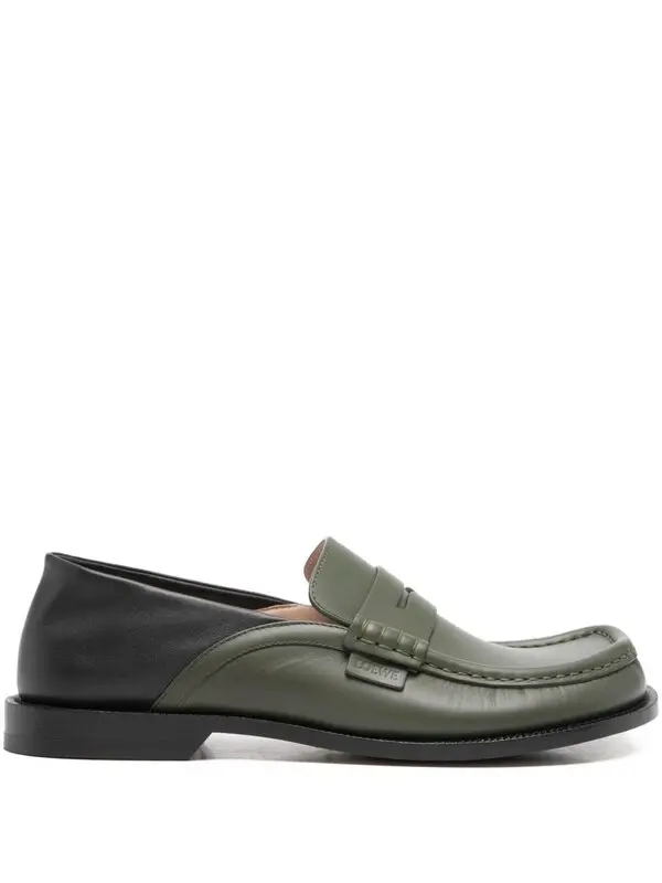 Loewe Campo Leather Loafers - Multicolor