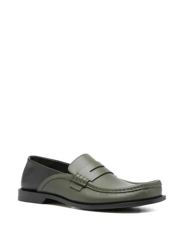 Loewe Campo Leather Loafers