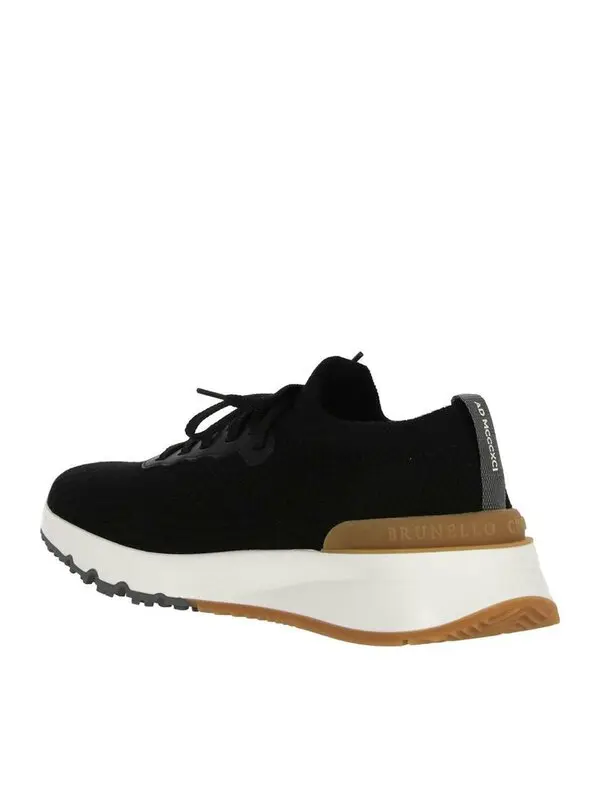 Brunello Cucinelli Knitted Low Top Sneakers