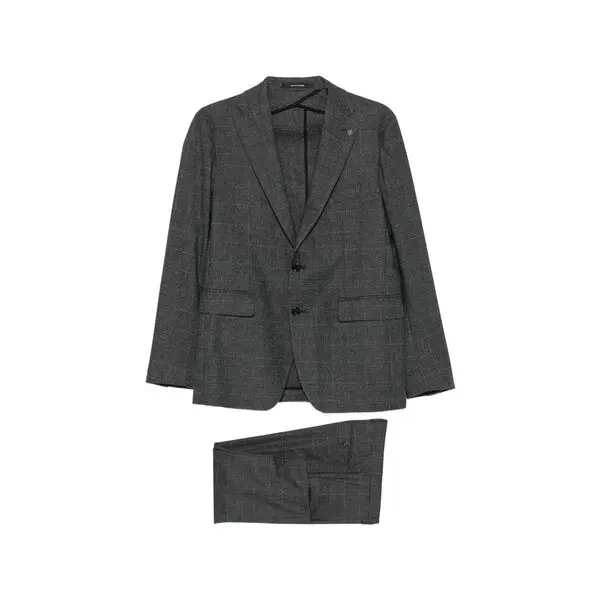Tagliatore Grey Suits Single Breasted Suits