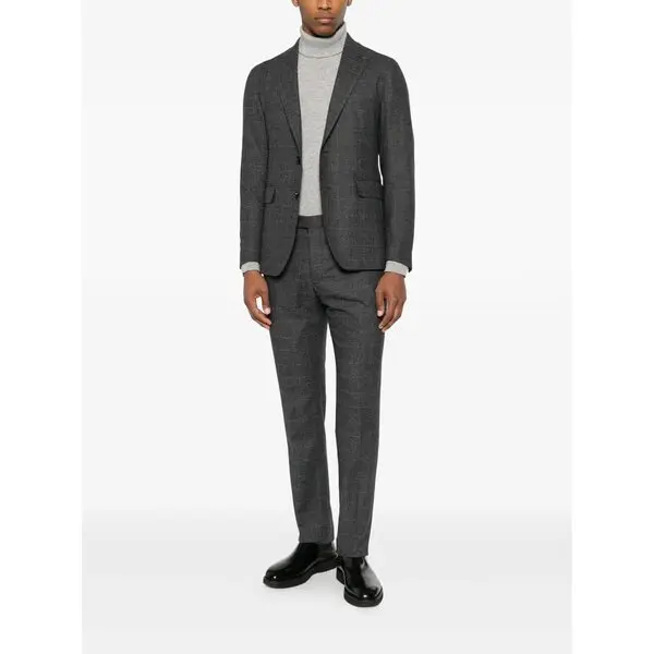 Tagliatore Grey Suits Single Breasted Suits