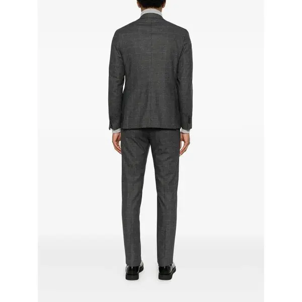 Tagliatore Grey Suits Single Breasted Suits