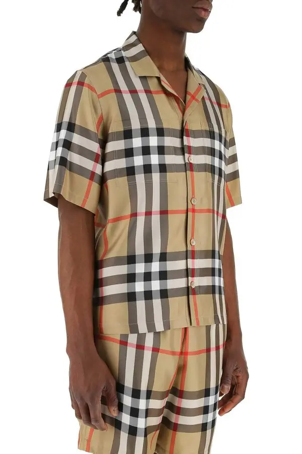 Burberry Embroidered Silk Shirt