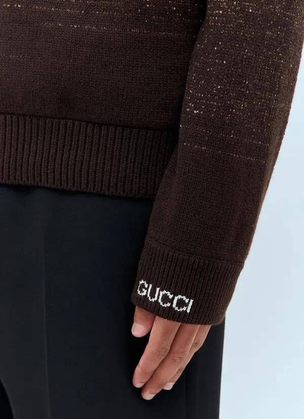 Gucci Sequin Crewneck Sweater