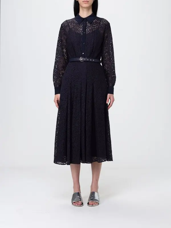 Max Mara Lace Chemisier Dress