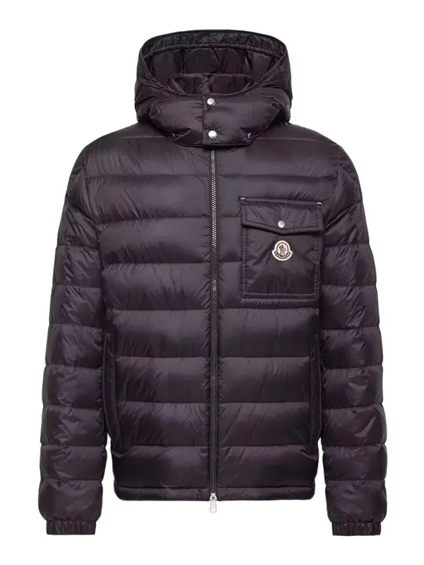 Moncler Piumino Corto Verith Con Cappuccio - Brown