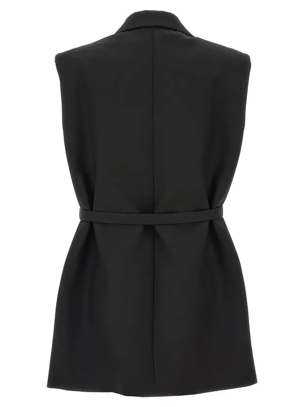 JIL SANDER Belt Wool Vest
