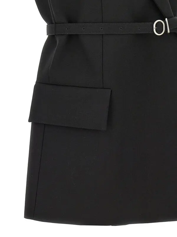 JIL SANDER Belt Wool Vest