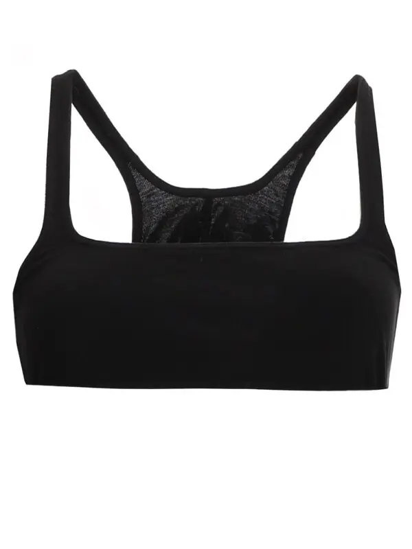 Rick Owens Cotton Crop Top - Black