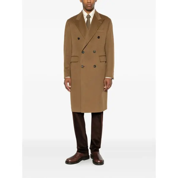 Tagliatore Cashmere Coat - Brown