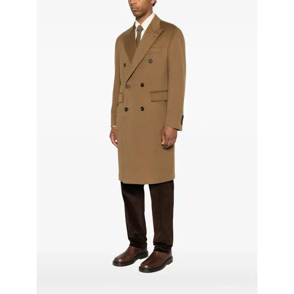 Tagliatore Cashmere Coat - Brown