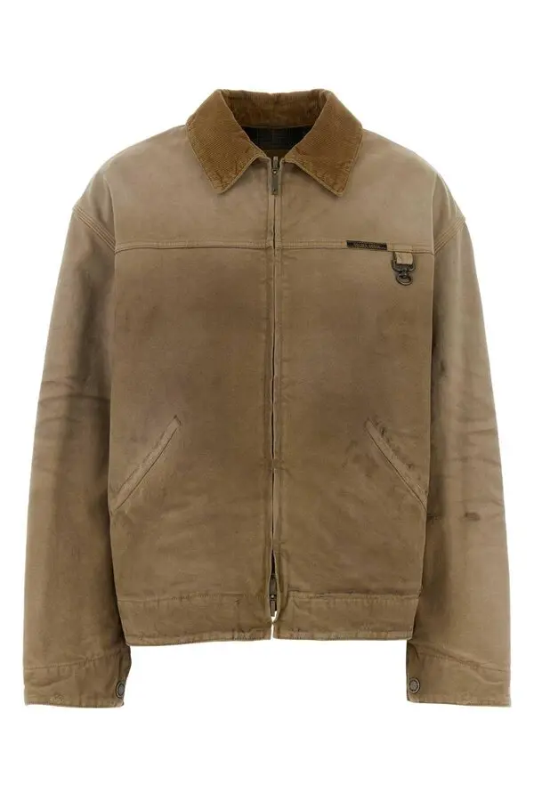GOLDEN GOOSE Cotton Jacket - Brown