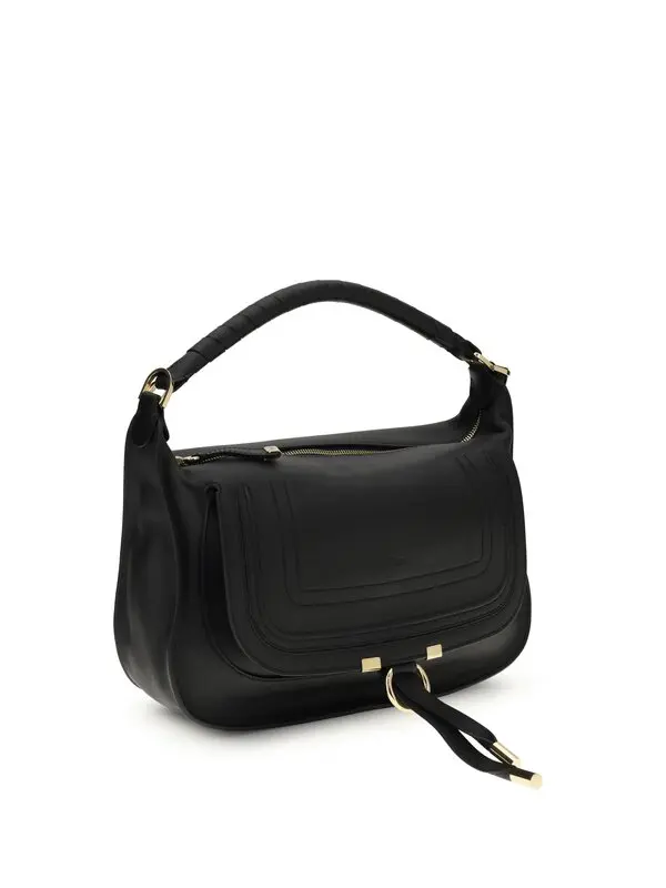Chloé Marcie Small Shoulder Bag - Black