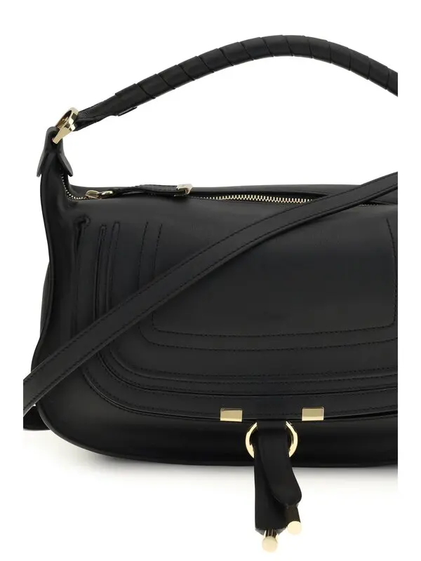 Chloé Marcie Small Shoulder Bag - Black