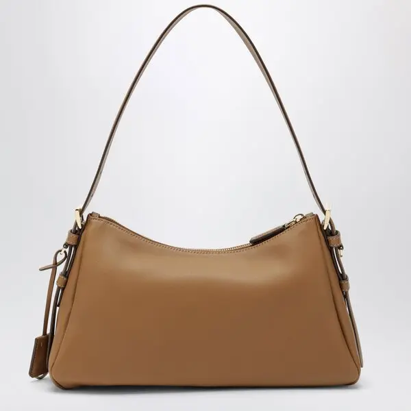 Prada Medium Caramel Aimee Bag In Leather