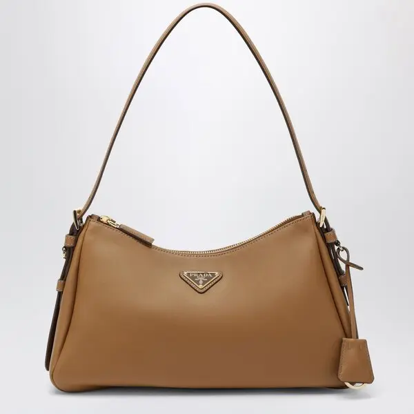 Prada Medium Caramel Aimee Bag In Leather - Brown