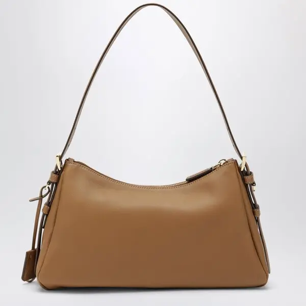 Prada Medium Caramel Aimee Bag In Leather - Brown