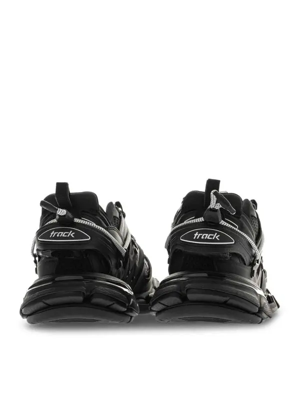 Balenciaga Men`s Trail Laces Track Sneaker In Black/white - Multicolor