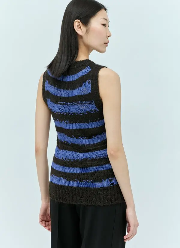 Acne Studios Distressed Stripe Top
