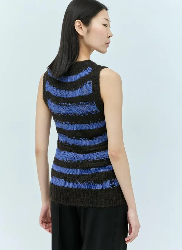 Acne Studios Distressed Stripe Top