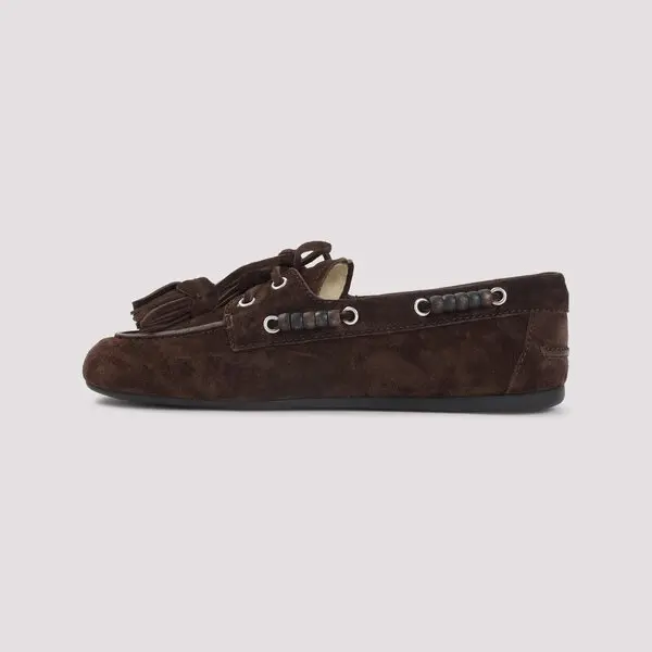Miu Miu Suede Tassel Loafers