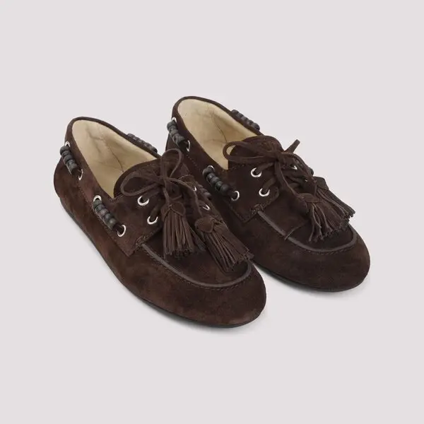 Miu Miu Suede Tassel Loafers