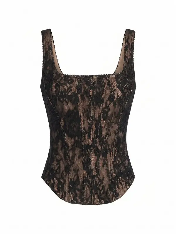 SELF-PORTRAIT Lace Corset Top