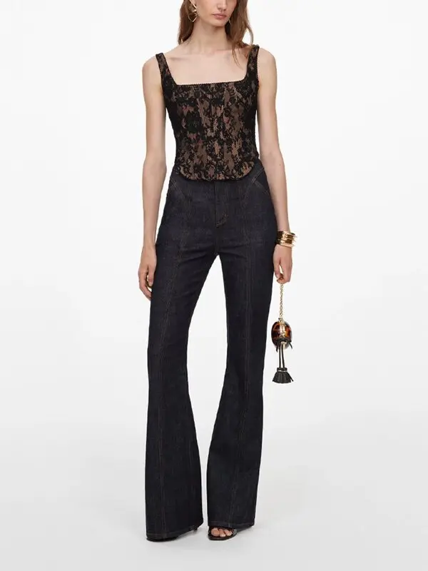 SELF-PORTRAIT Lace Corset Top