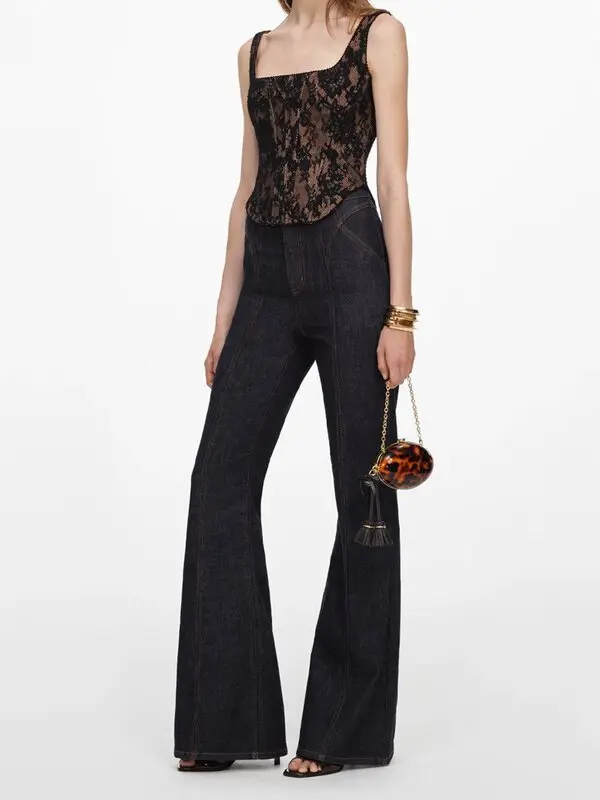 SELF-PORTRAIT Lace Corset Top