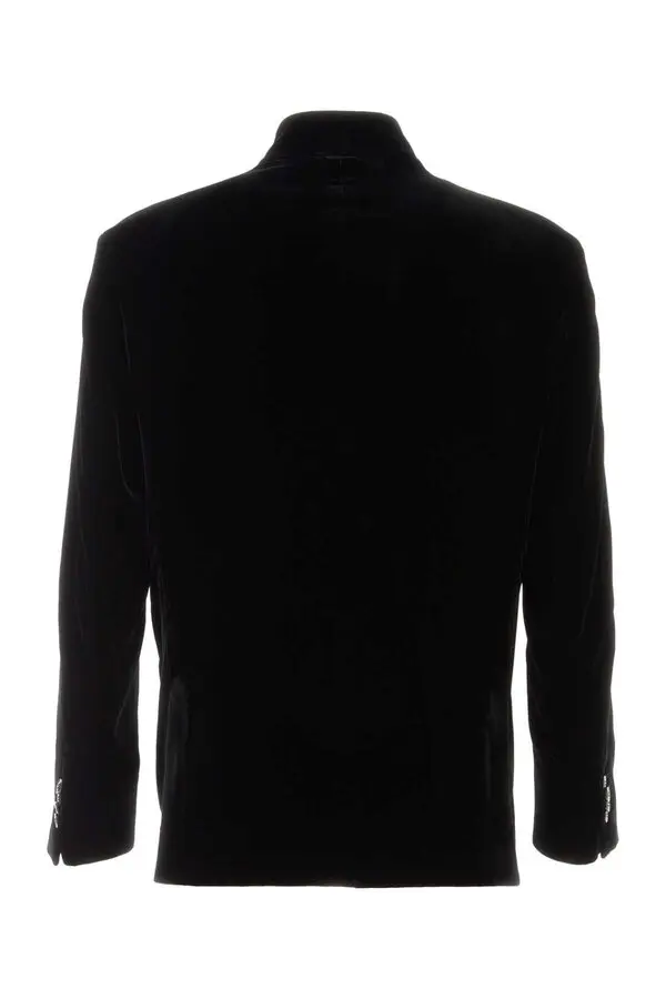 Giorgio Armani Velvet Blazer - Black