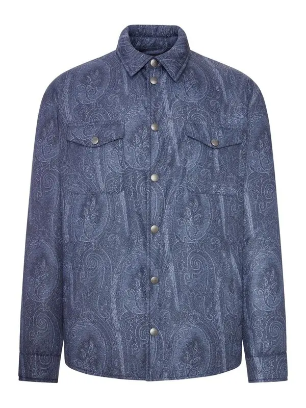 Etro Paisley Overshirt - Blue