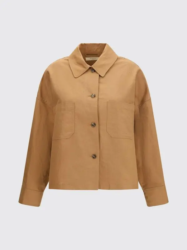 Max Mara Cotton And Linen Shirt Jacket