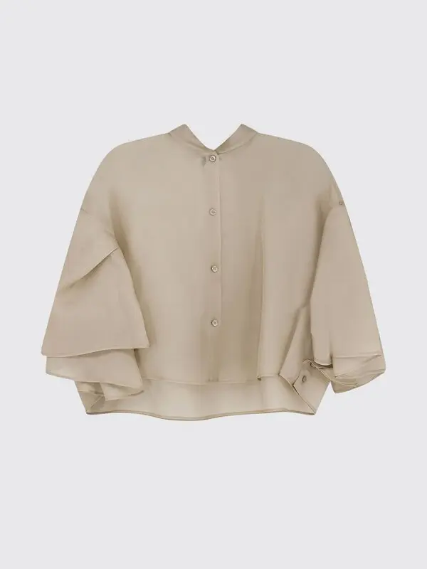 Max Mara Silk Cape Blouse