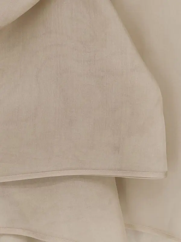 Max Mara Silk Cape Blouse - Cream