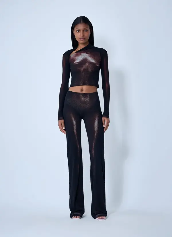 JEAN PAUL GAULTIER Wood Mesh Top