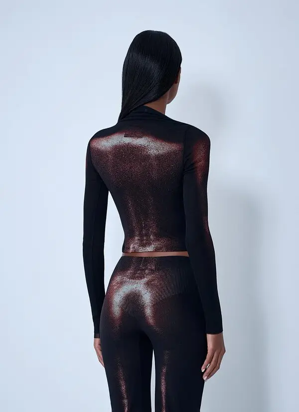 JEAN PAUL GAULTIER Wood Mesh Top