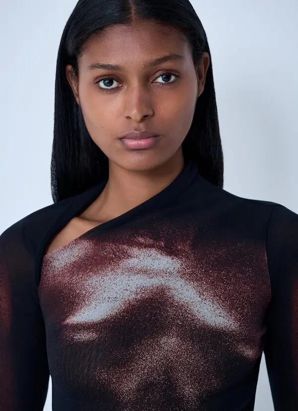 JEAN PAUL GAULTIER Wood Mesh Top