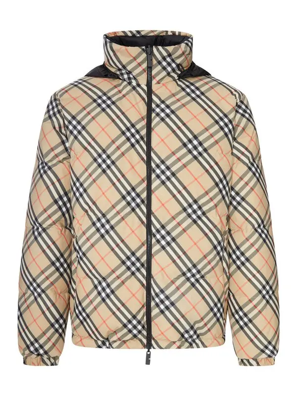 Burberry Snowdon Check Reversible Down Jacket