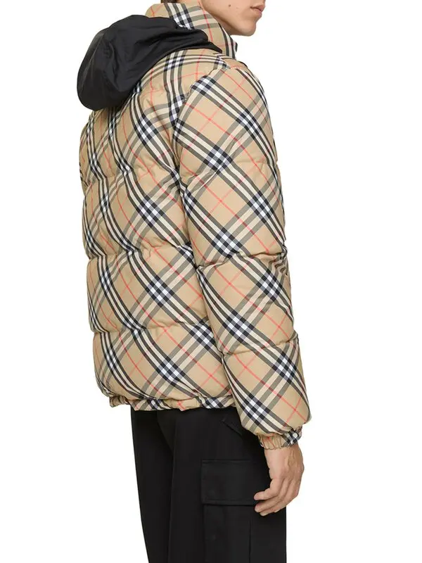Burberry Snowdon Check Reversible Down Jacket