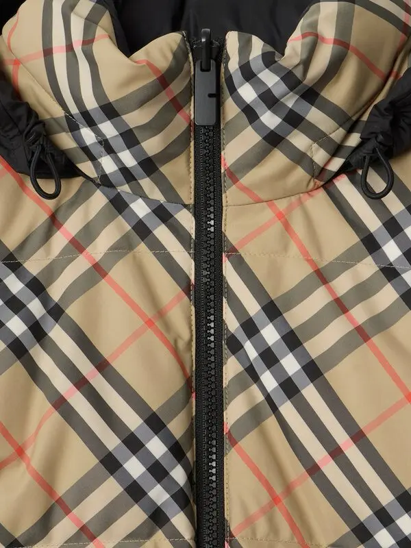 Burberry Snowdon Check Reversible Down Jacket
