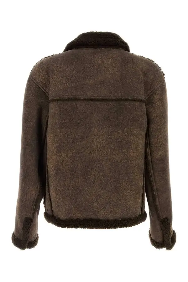 Giorgio Armani Chocolate Shearling Jacket